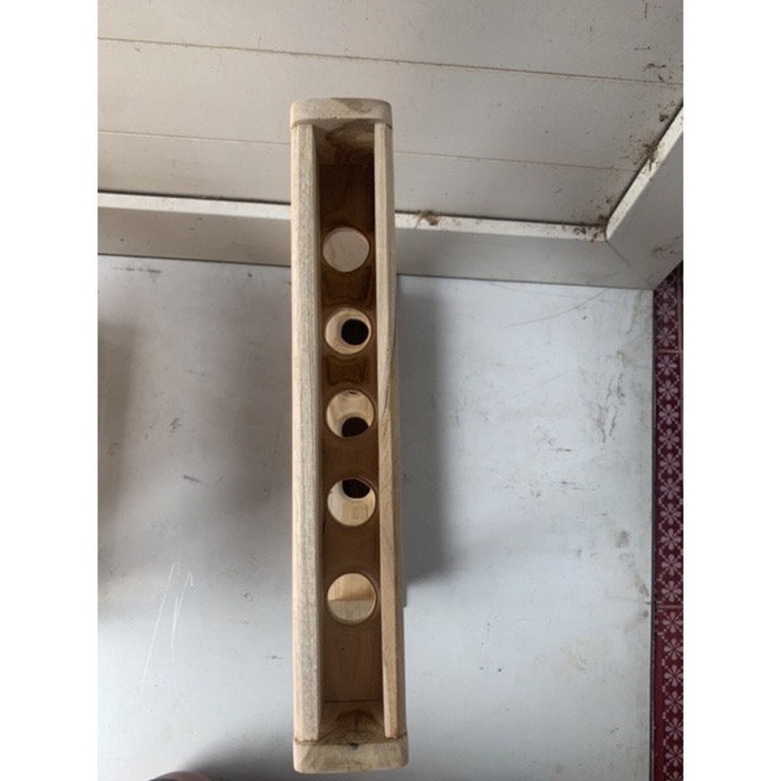 Handcrafted Teak Wood Holder for Brooms, Umbrellas, and Walking Canes ...