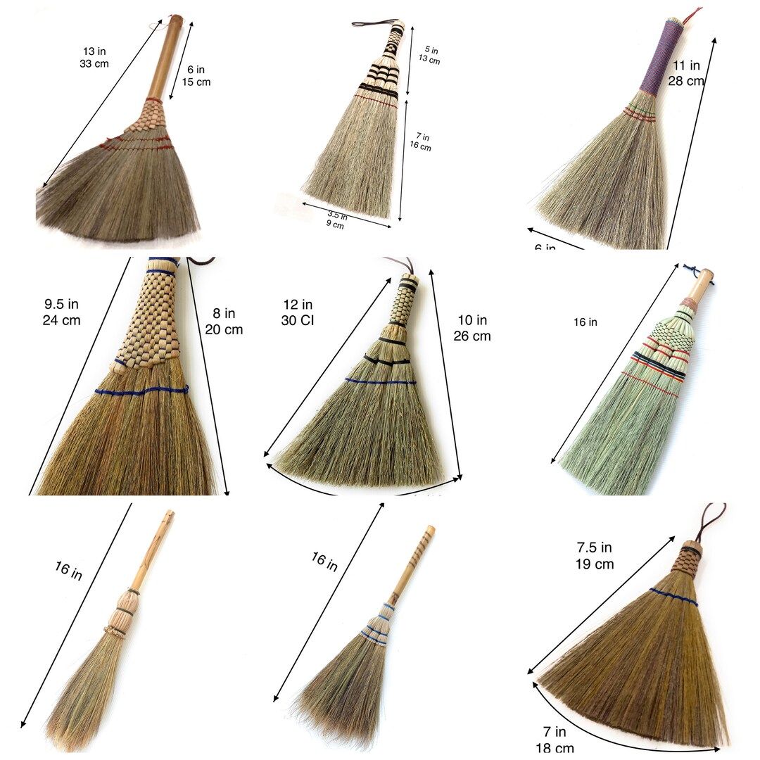 Small Whisk Broom Altar Broom Hand Broom Sorghum Suitable for Sweeping Dirt Dust on Table, PC ...
