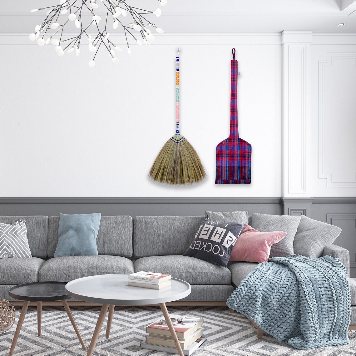 39 Inch Tall of Asian Flower Broom Thai Natural Grass Broom | Etsy