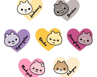 Monsta X Stickers - Etsy