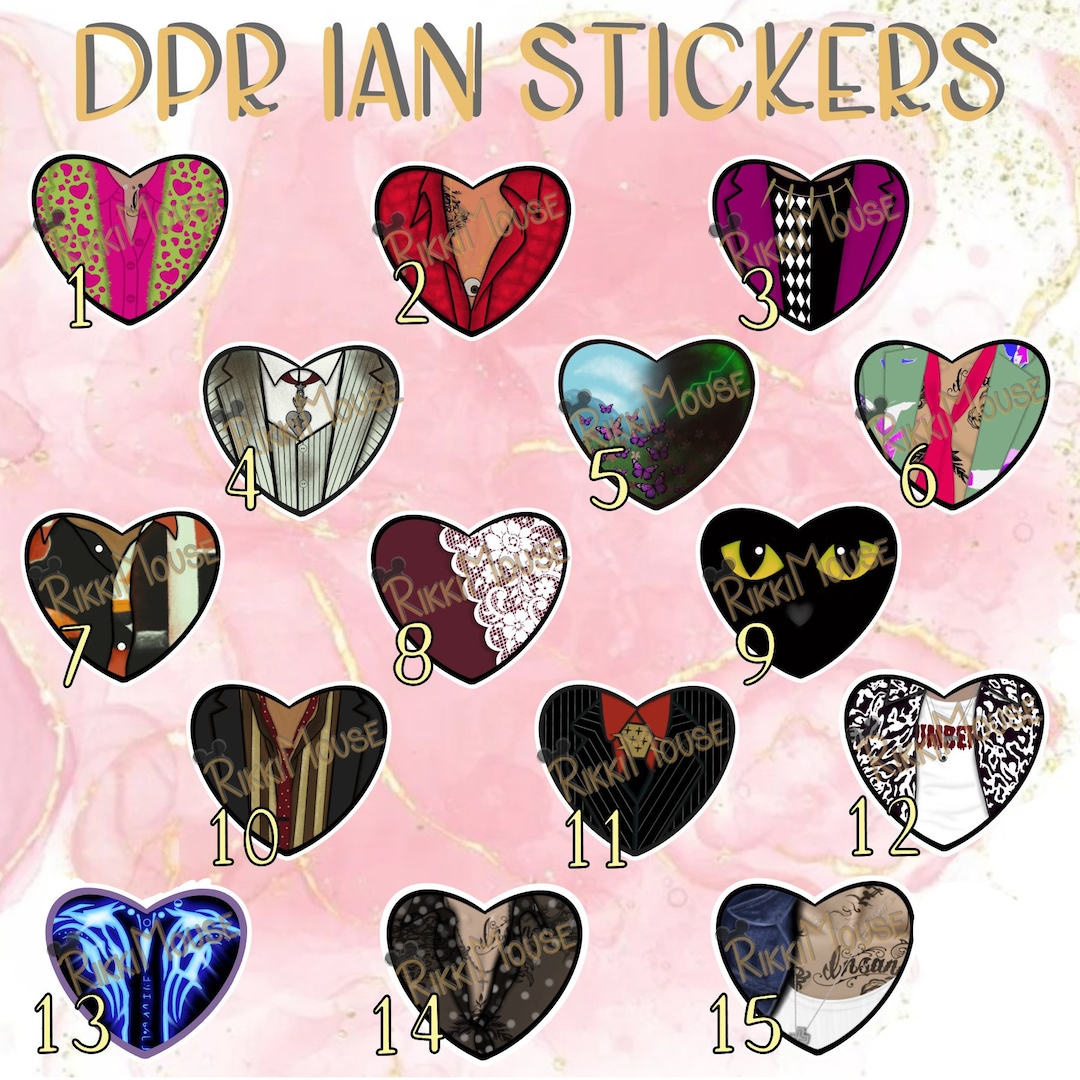 DPR Ian Stickers - Etsy