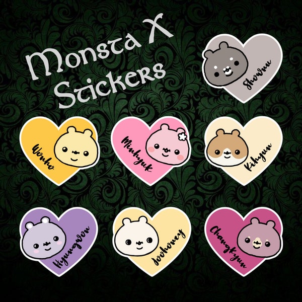 Monsta X Stickers - Etsy