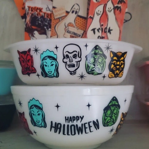 Vintage Halloween Pyrex Decal Pack DECALS ONLY - Etsy