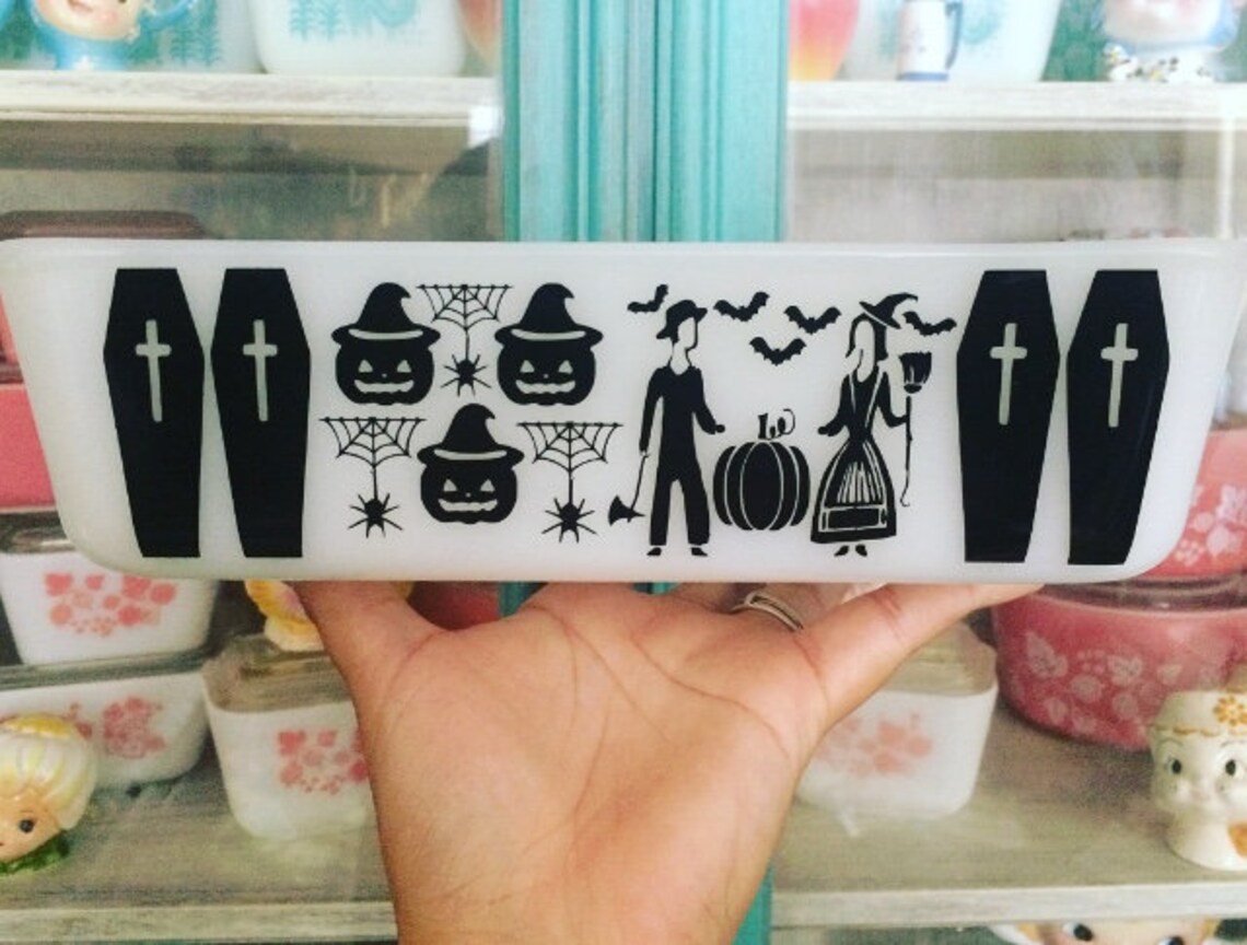 Halloween Pyrex Inspired Vinyl Decal - Etsy