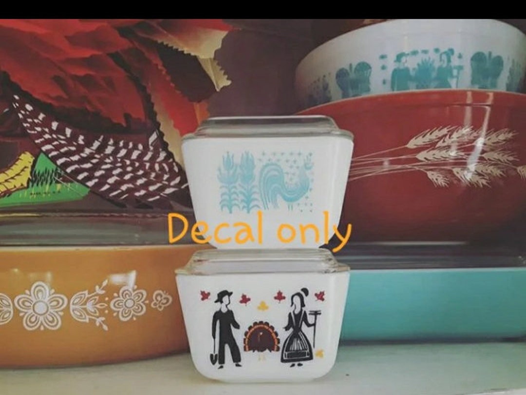 Pyrex Inspired Thanksgiving Decal - Etsy
