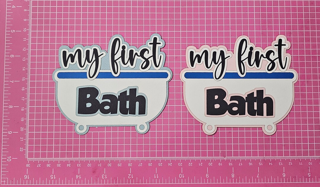 My First Bath Scrapbook Title - Etsy