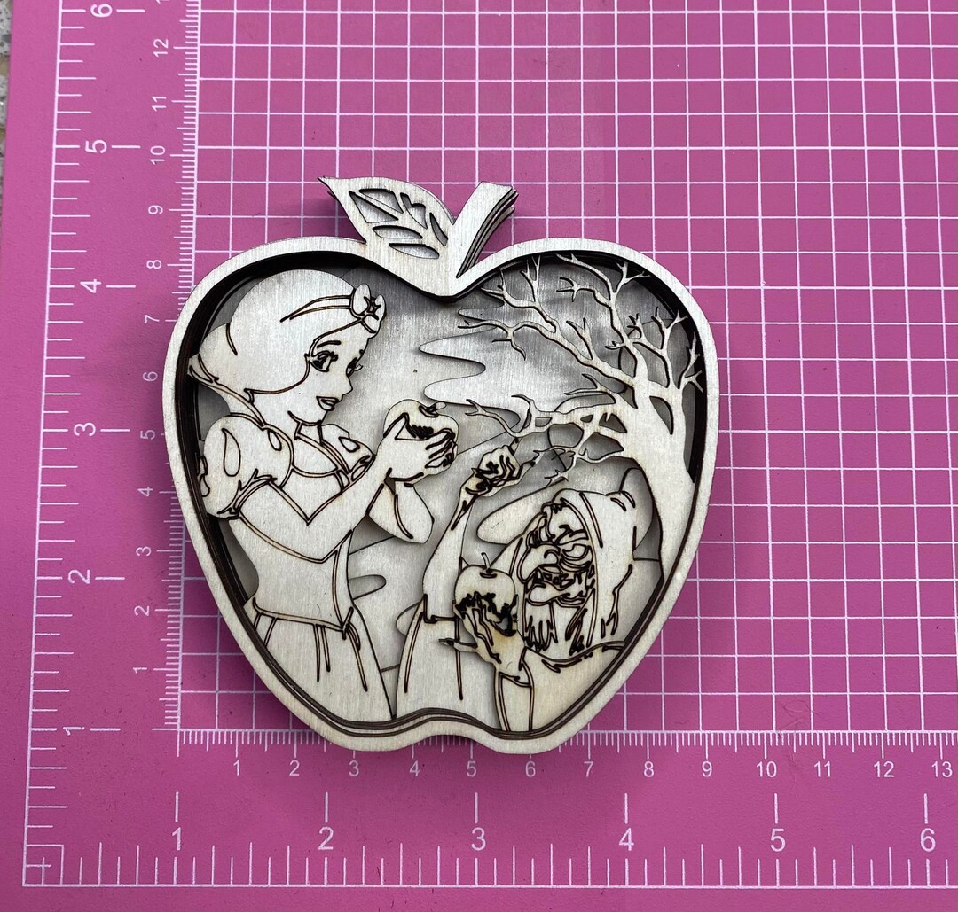 Layered Snow White Inspired 8 Piece Unfinished Christmas Ornament - Etsy