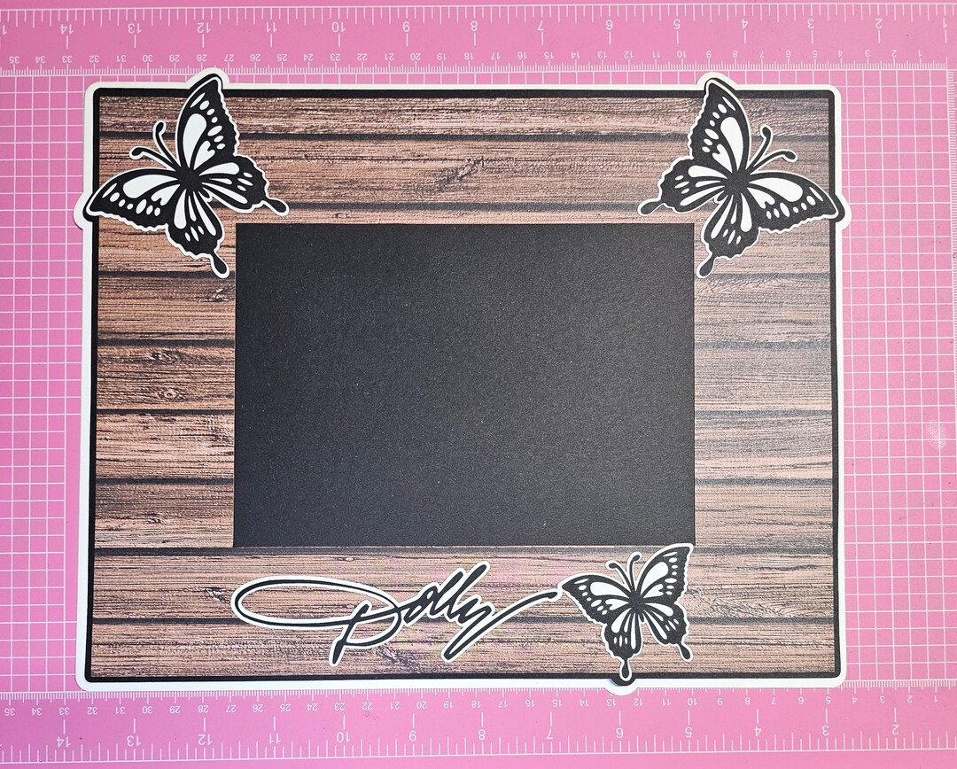 Scrapbook Paper Picture Frame Dolly Inspired - Etsy