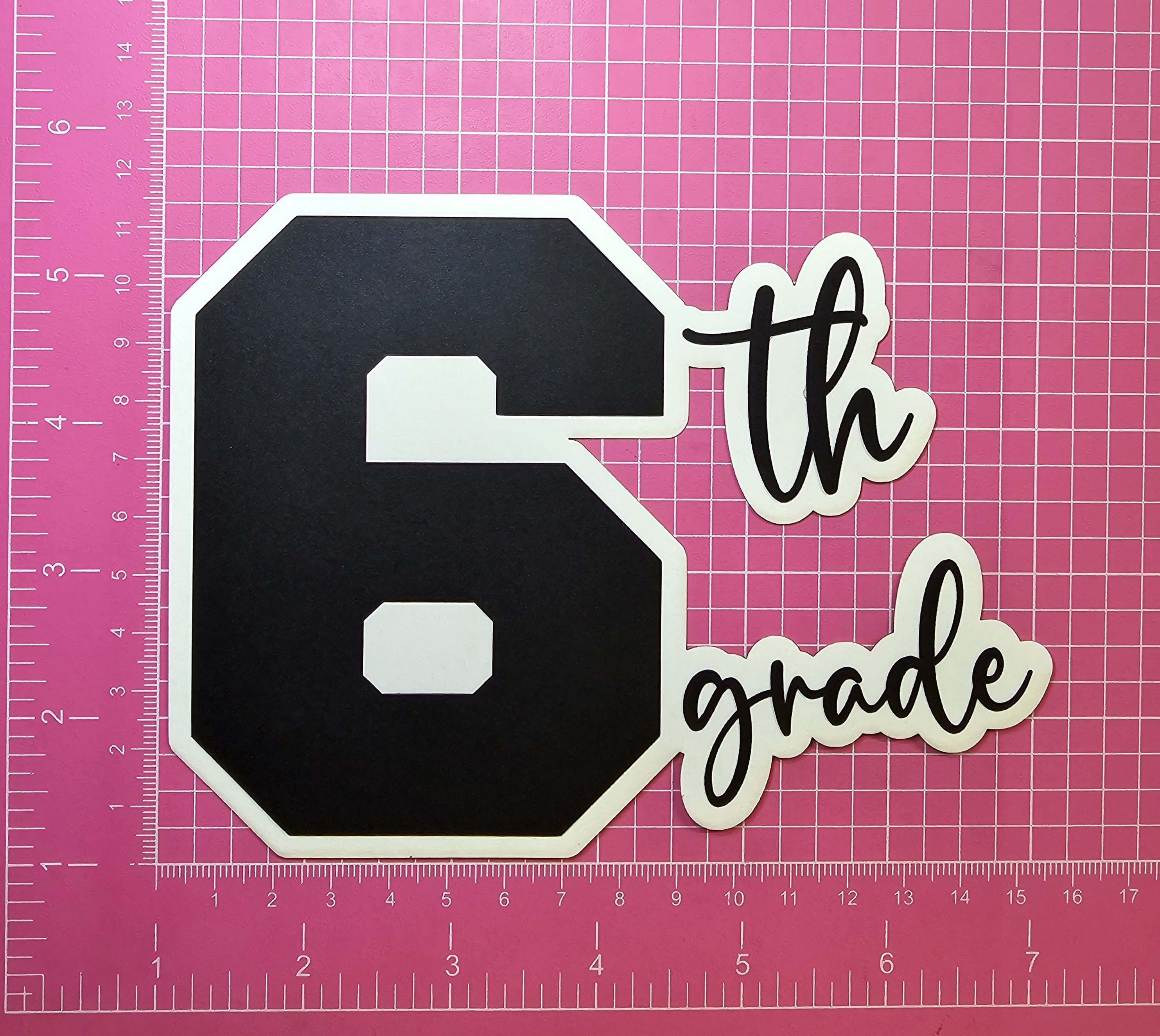 6th Grade Scrapbook Title - Etsy