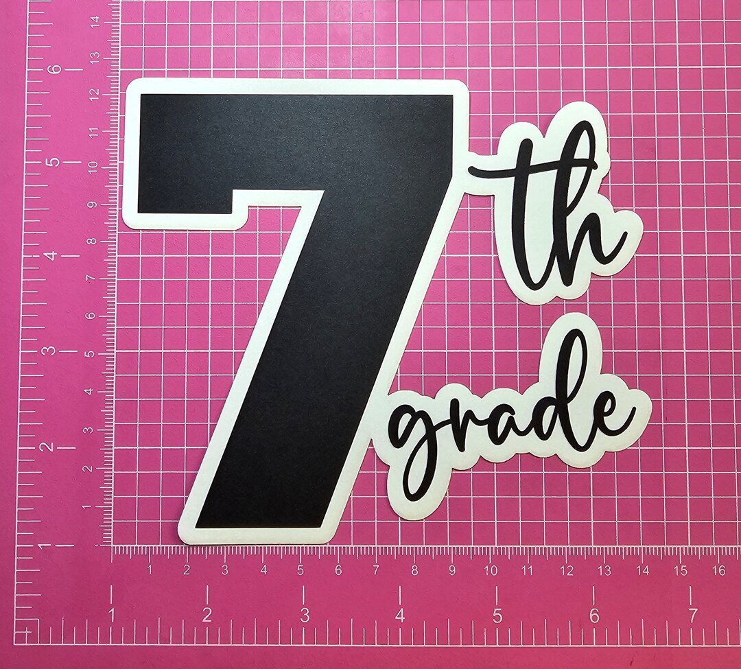 7th Grade Scrapbook Title - Etsy