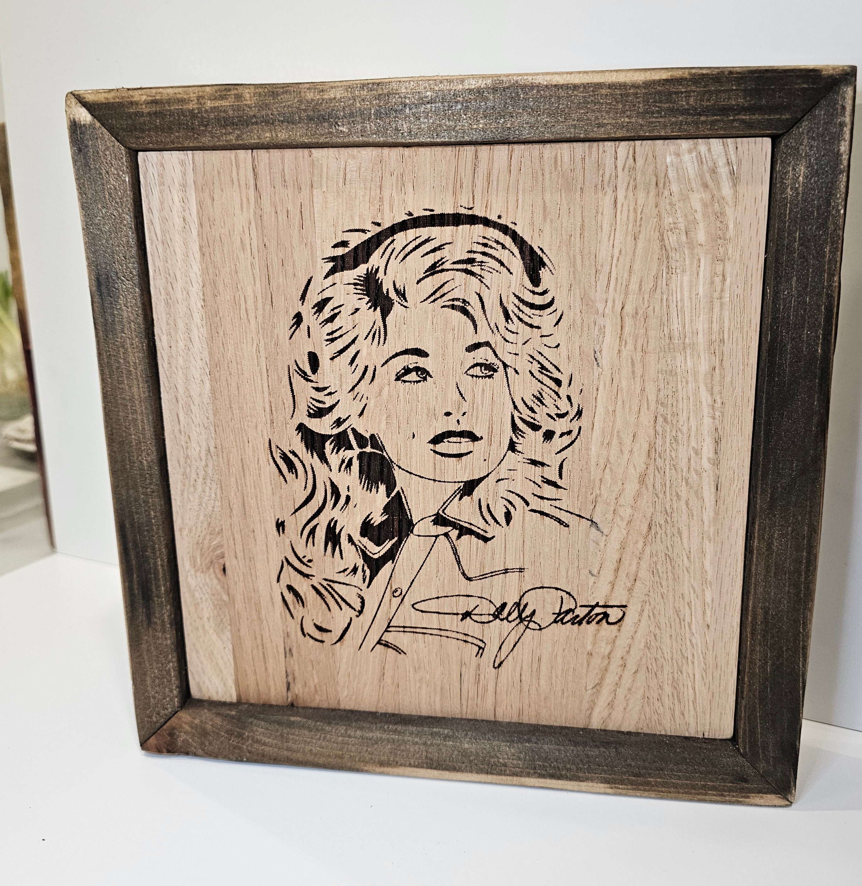 Dolly Inspired Rustic Art With Frame - Etsy