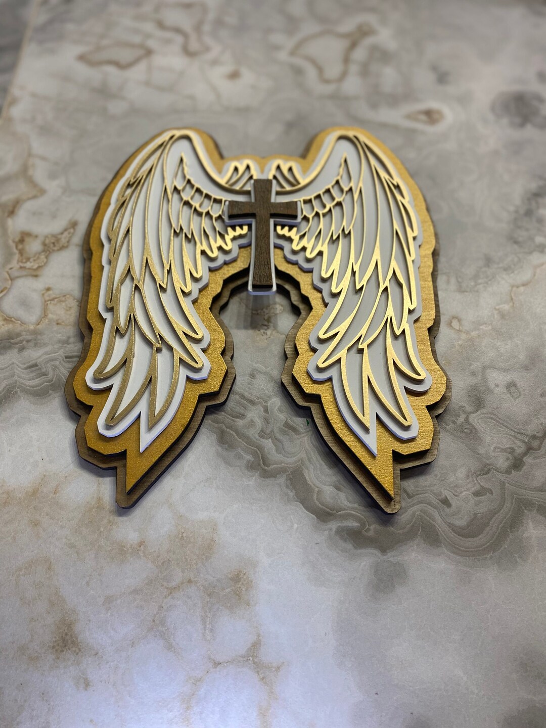 Angel Wings and Cross Decor - Etsy