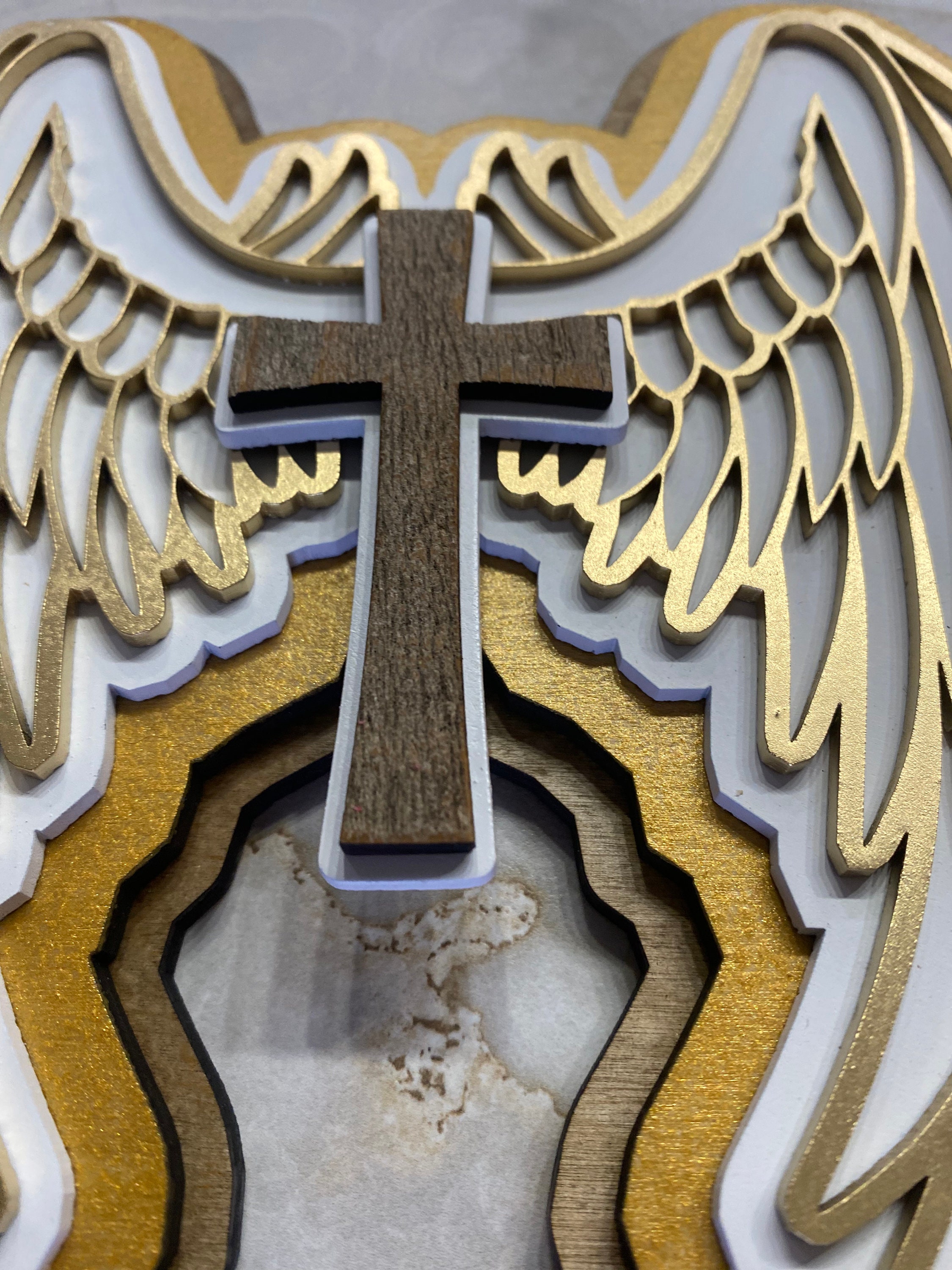 Angel Wings and Cross Decor - Etsy