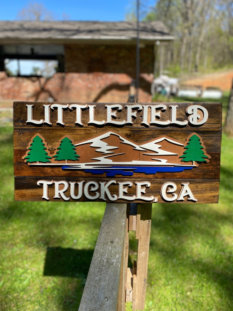Customizable Family Cabin Lodge Sign - Etsy