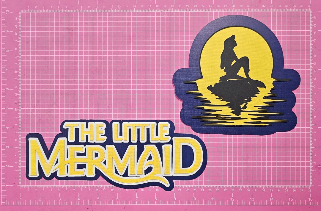 Mermaid Little Inspired Multi Layer Die Cut - Etsy
