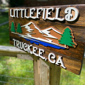 Customizable Family Cabin Lodge Sign - Etsy