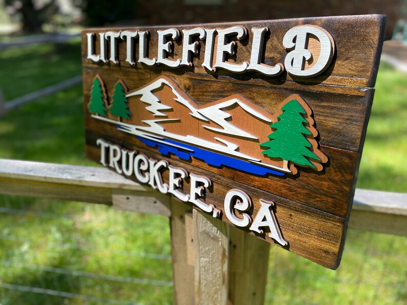 Customizable Family Cabin Lodge Sign - Etsy