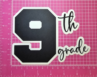 Scrapbook Title, Freshman, 9th Grade, School, Paper Piecing, Die Cut ...