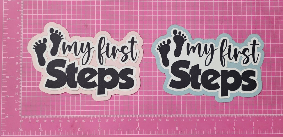 My First Steps Scrapbook Title - Etsy