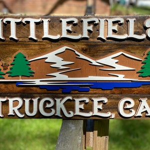 Customizable Family Cabin Lodge Sign - Etsy