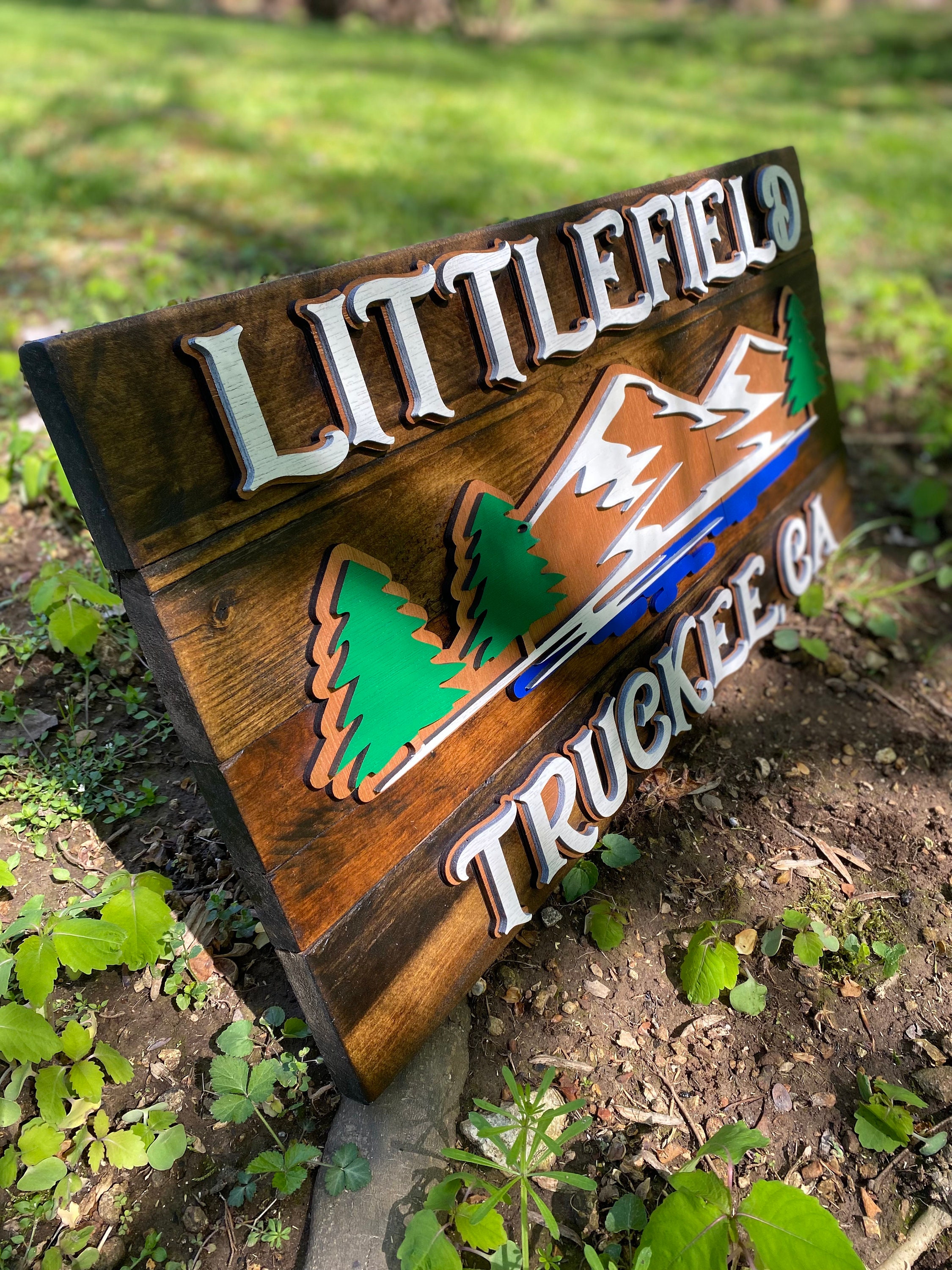 Customizable Family Cabin Lodge Sign - Etsy