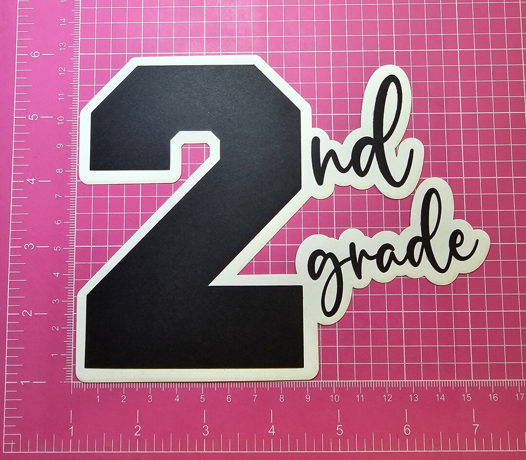 2nd Grade Scrapbook Title - Etsy