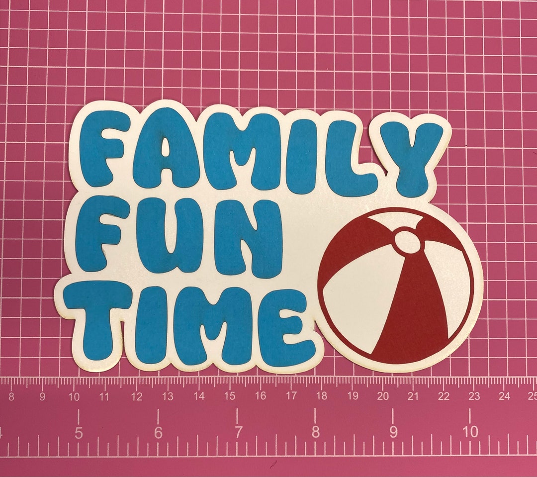 Family Fun Time Title for Scrapbooking - Etsy