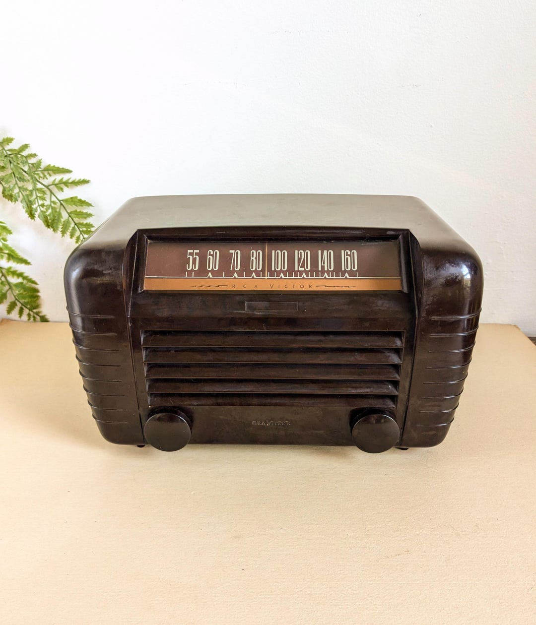 RCA Victor Tube Radio 65 X 1 1946 Bakelite Not Working 40s Table Radio ...