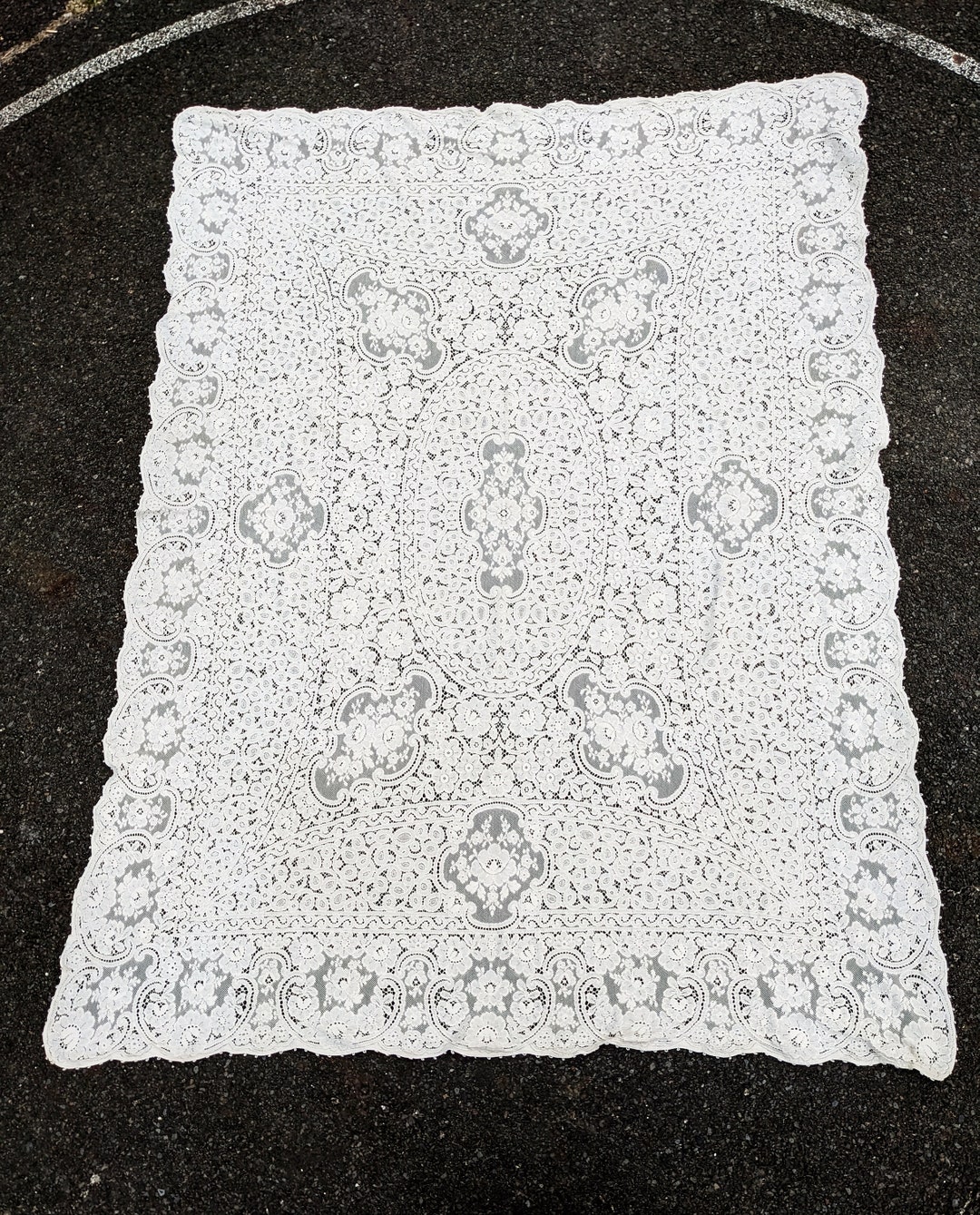 Quaker Lace Tablecloth - Etsy