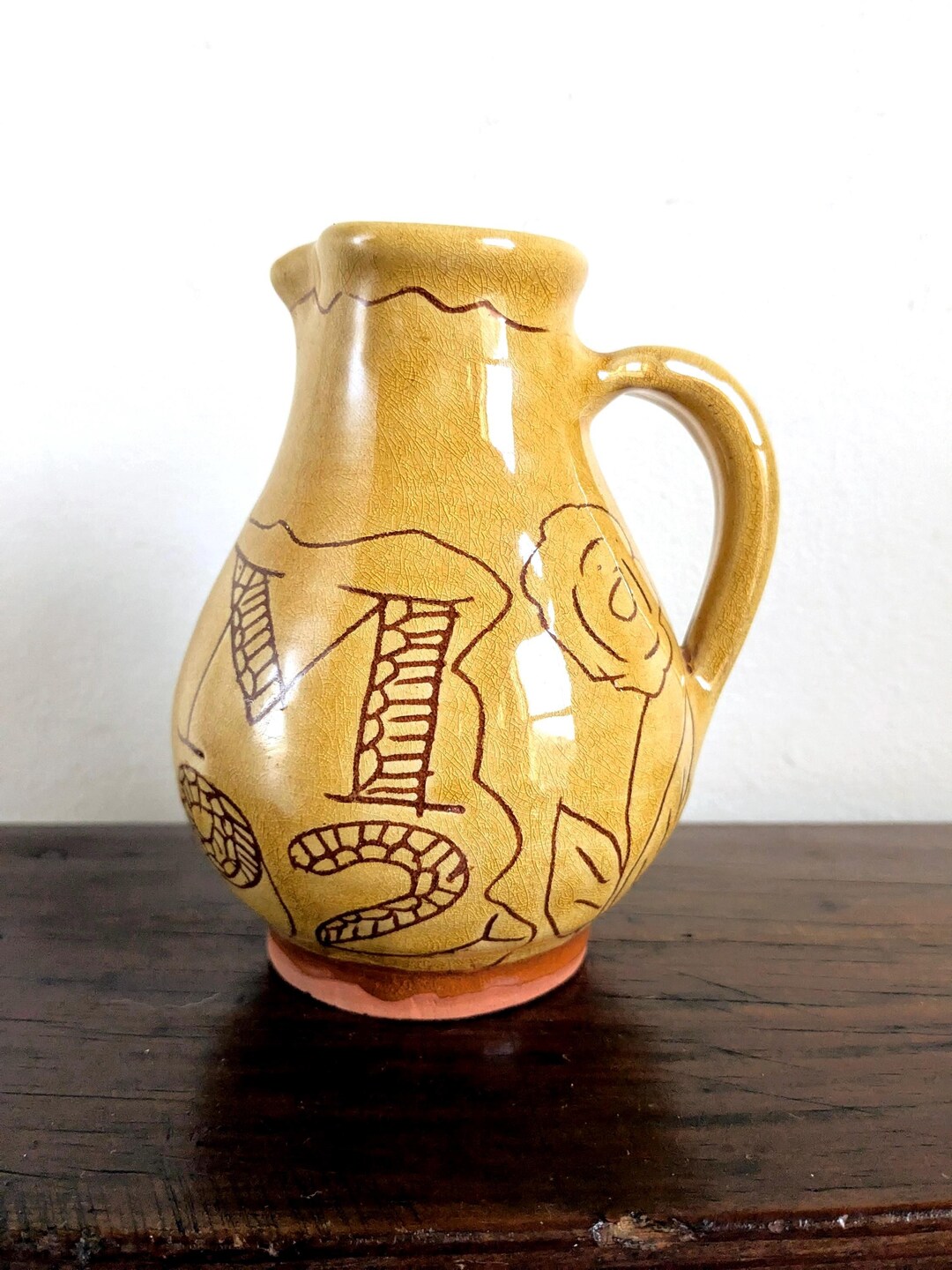 Colonial Williamsburg American Folk Art Pottery Replica Red Clay ...