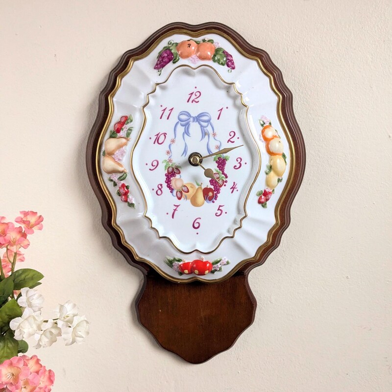 Hand Painted Clock - Etsy