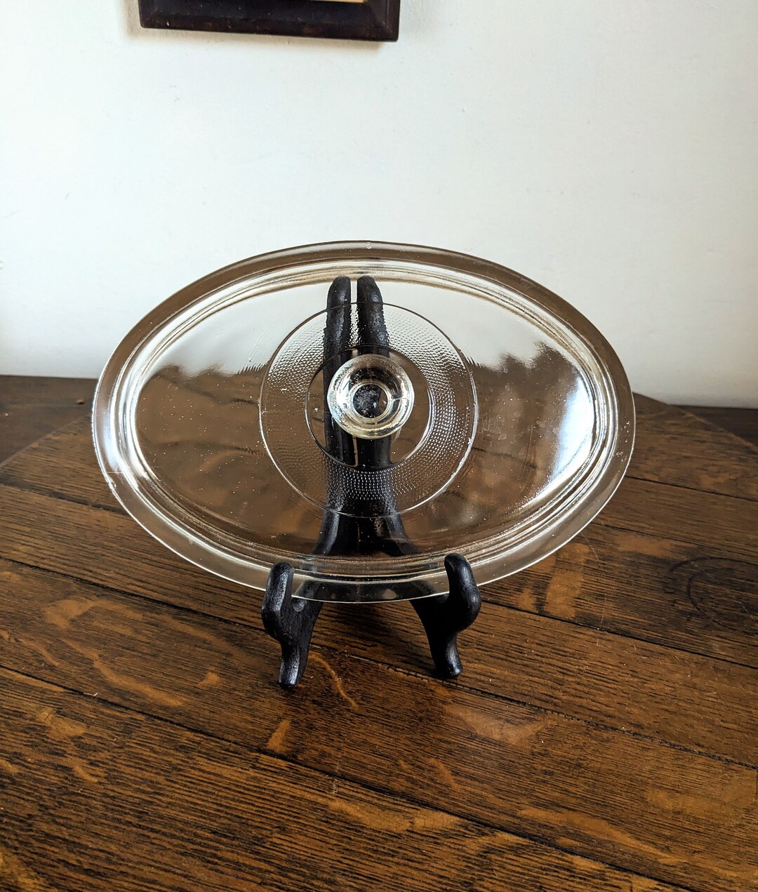 Clear Glass Oval Lid Casserole Dish Lid With Knob 8.5 X 5.25 - Etsy