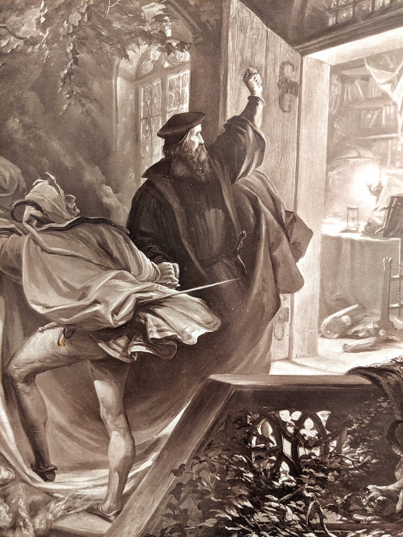 Deal With The Devil Faust Goethe 1800s Rare Antique Book Folio | Etsy