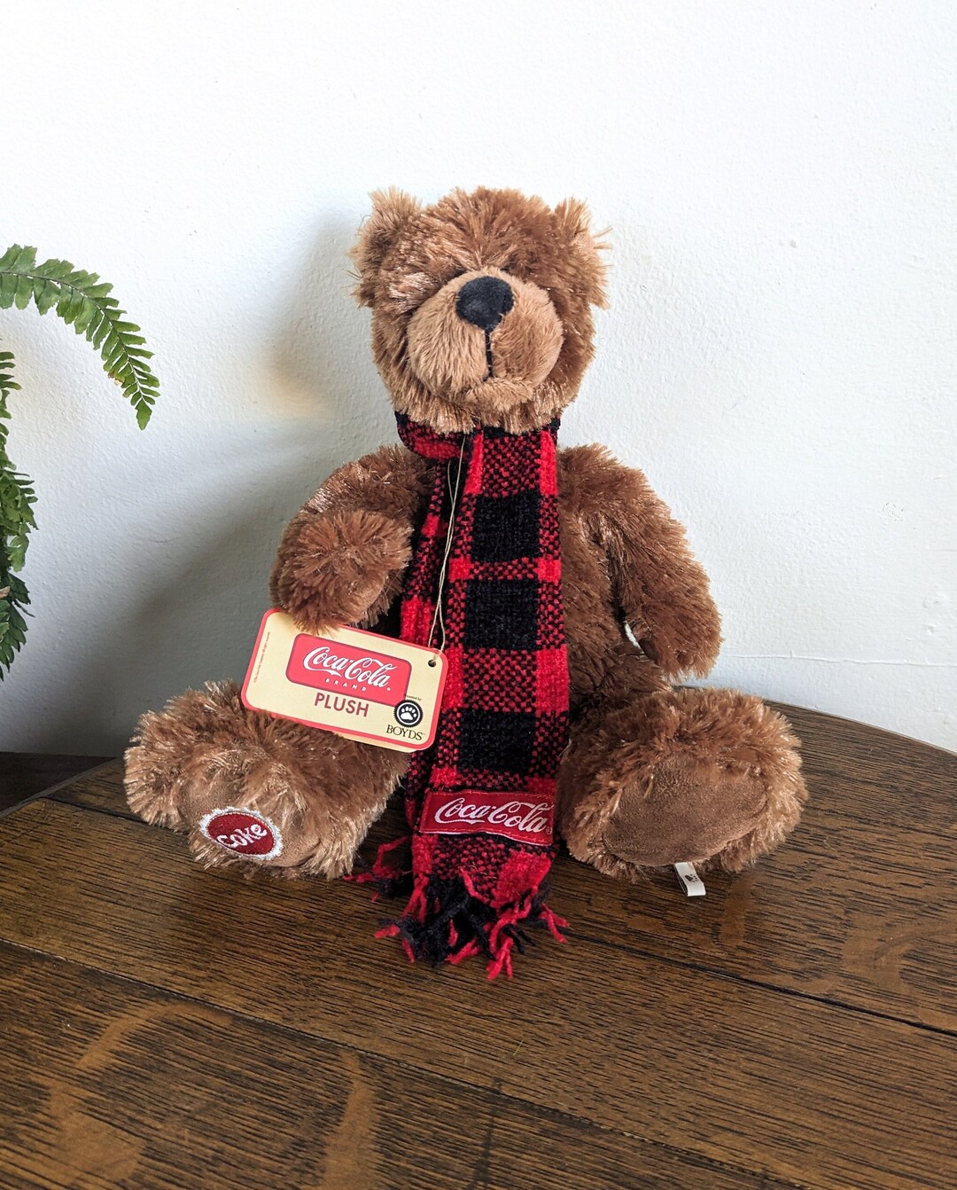 Boyds Bear Brody Coca Cola Brand Plush Teddy Bear Collectible - Etsy