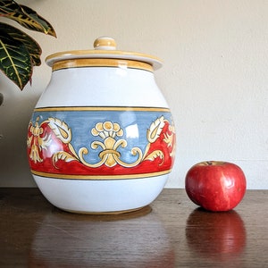 Italian Ceramic Cookie Jar Deruta Pottery Fratelli Mari Maioliche Made ...
