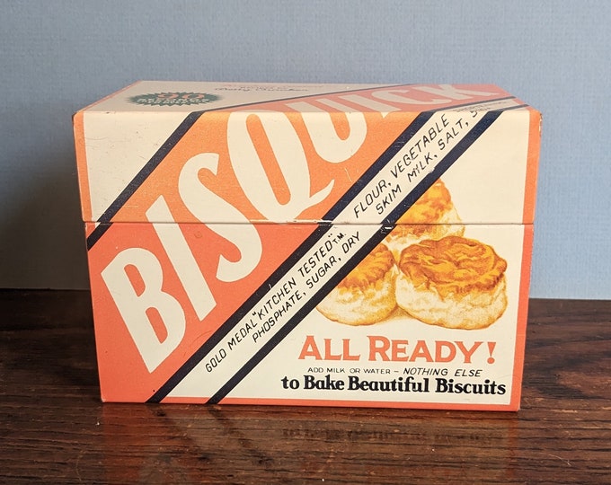 Bisquick Tin Recipe Box With Recipes Full - Etsy