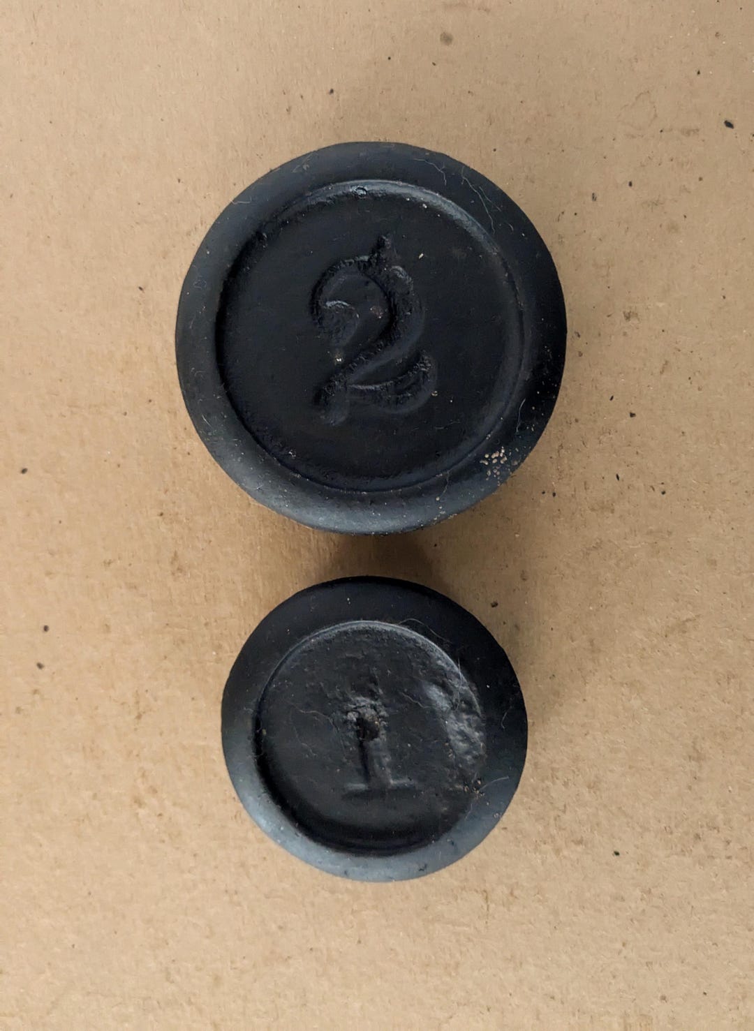 Antique Cast Iron Weight Set 1 and 2 Pound Lb Stacking Balance Scale - Etsy