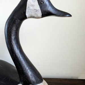 Large Canadian Goose Decoy Painted Wood Folk Art Bird Decor - Etsy