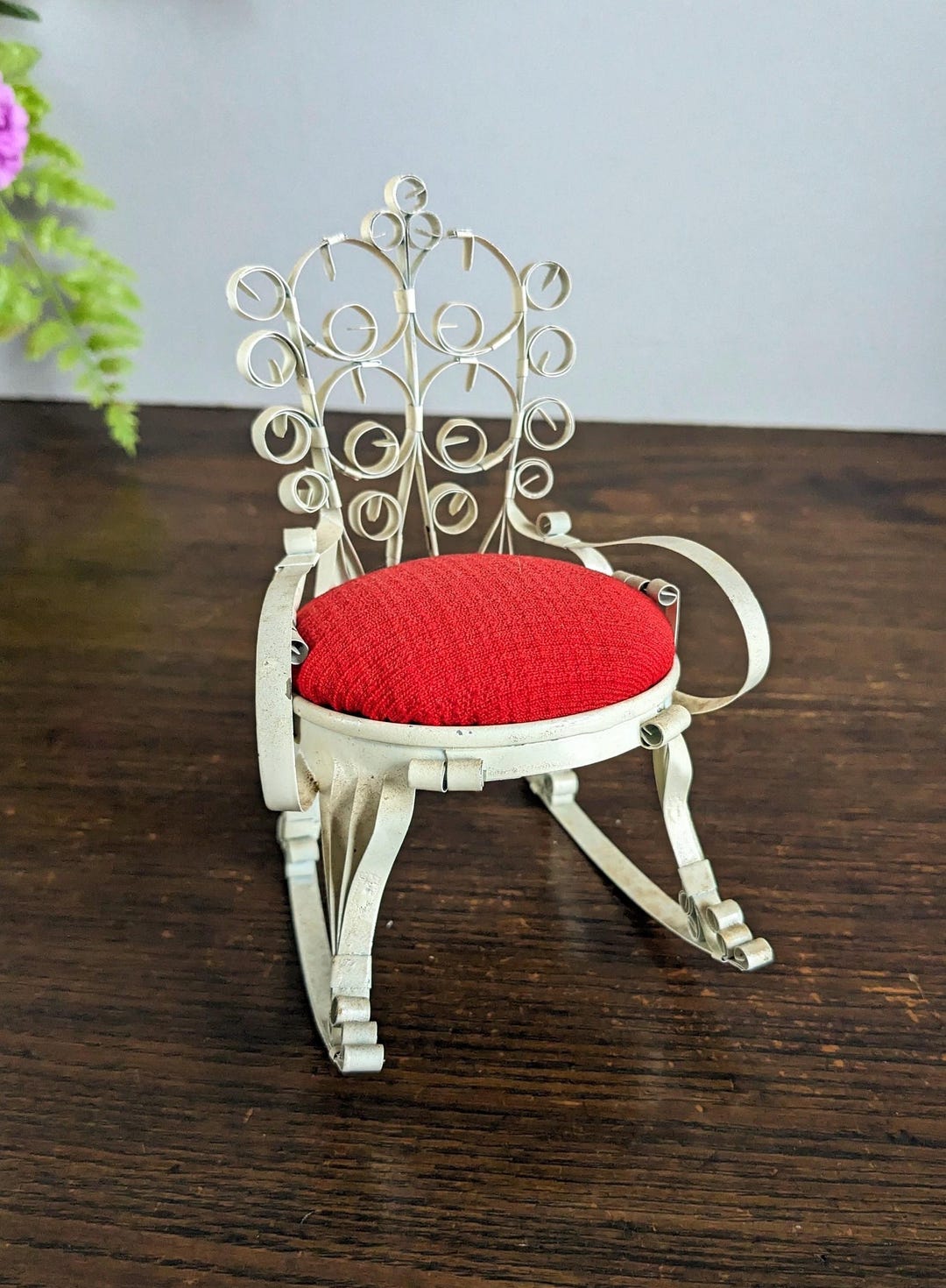 Miniature Tin Can Rocking Chair Quilled Folk Art Handmade Soda Can ...
