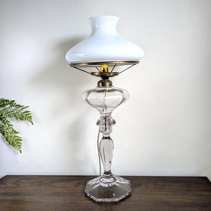 Fostoria Glass Lamps - Etsy