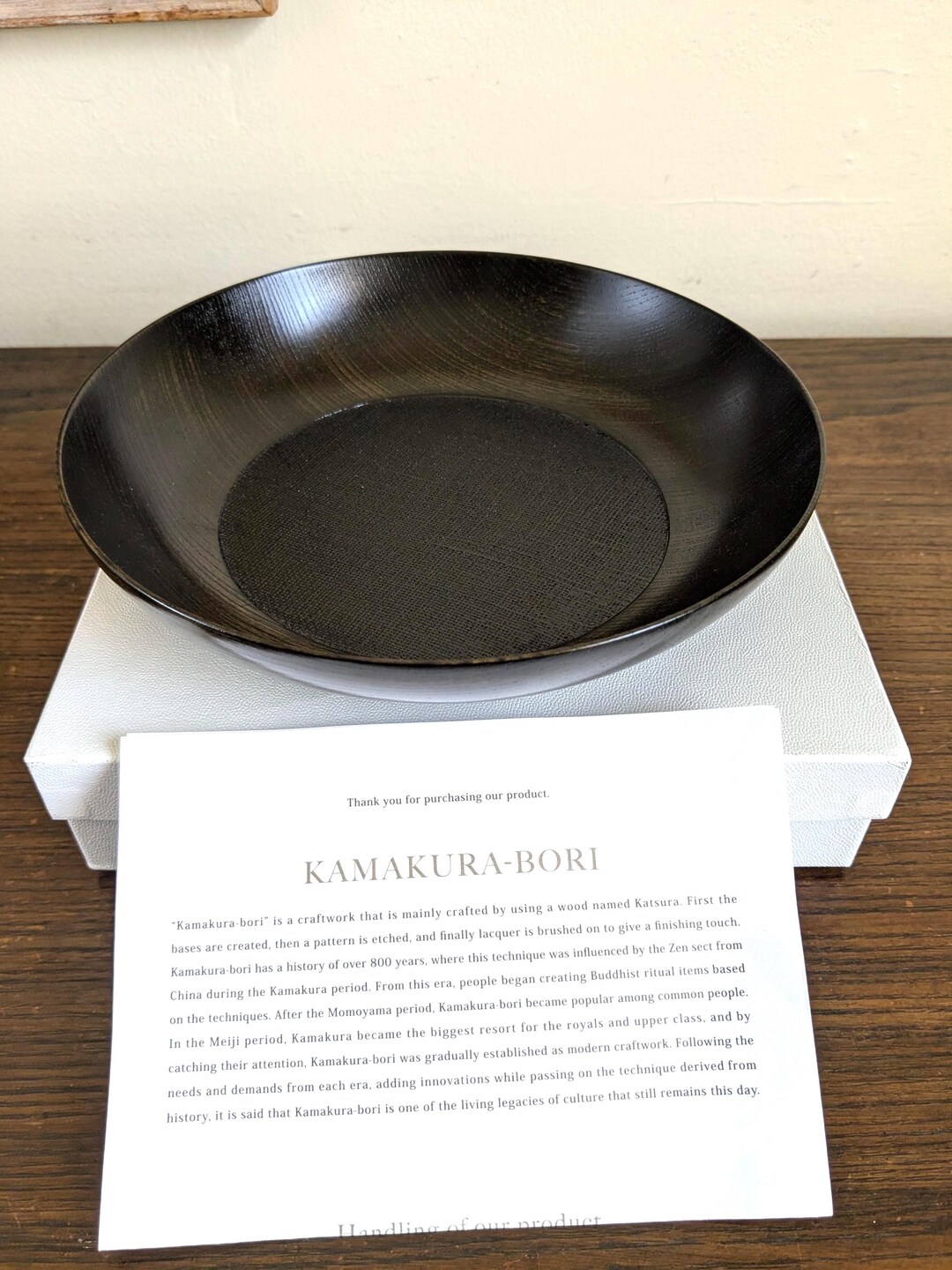 Japanese Wood Bowl Kamakura Bori Japan Azumaya Katsura Wood Minimal ...