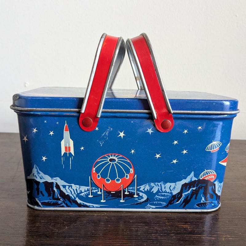 1950s Lunch Box - Etsy