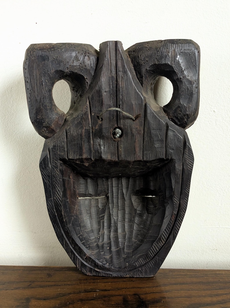 Carved Wood African Mask Female Blackwood Heavy West Africa Benin ...