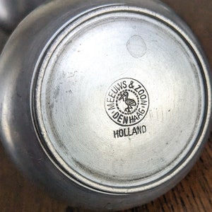 Danish Modern Tea Coffee Set MCM Pewter Meeuws & Zoon Den Haag Coffee ...