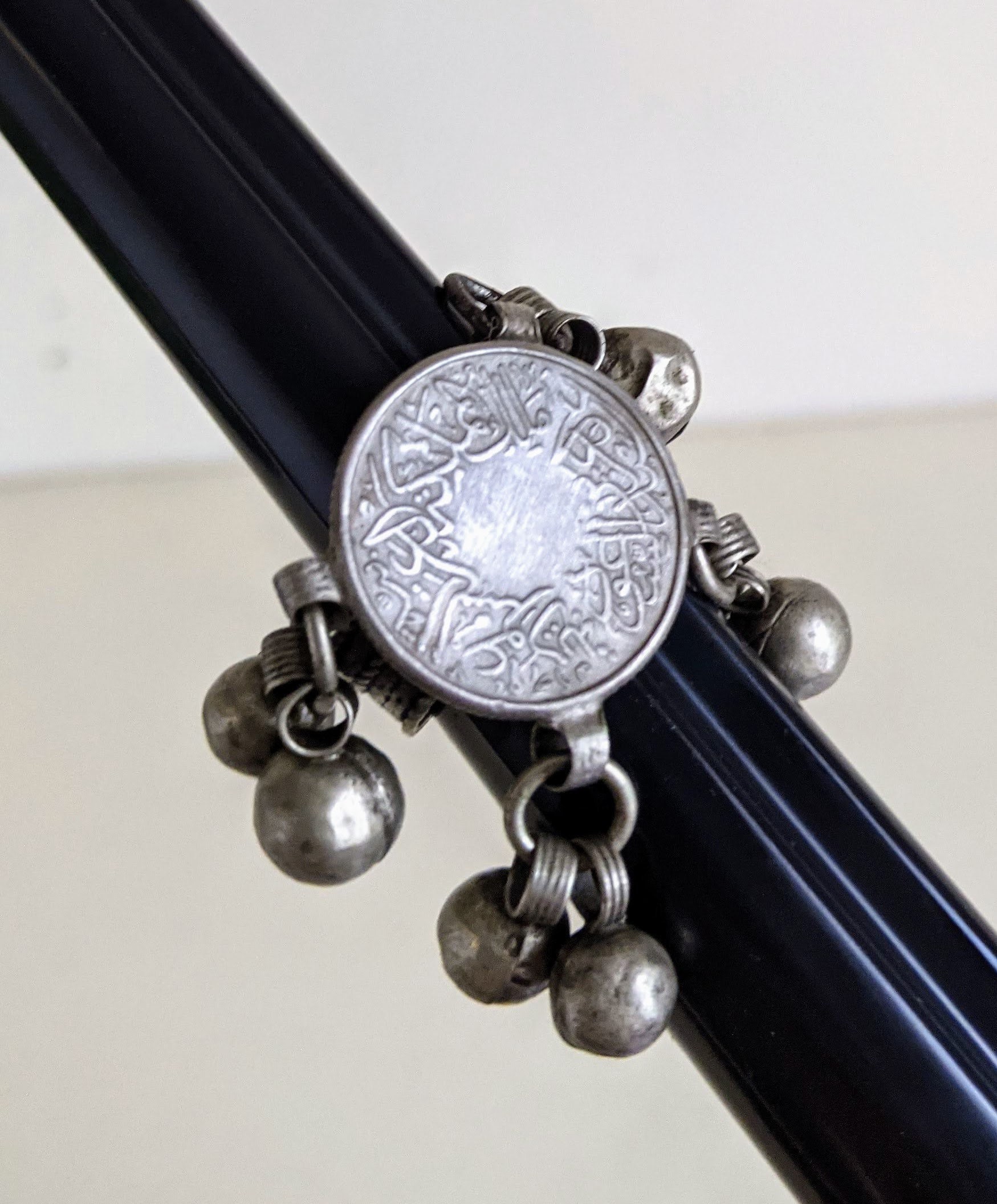 Bedouin Coin Ring With Bells Silver Yemen Saudi Arabia Tribal | Etsy