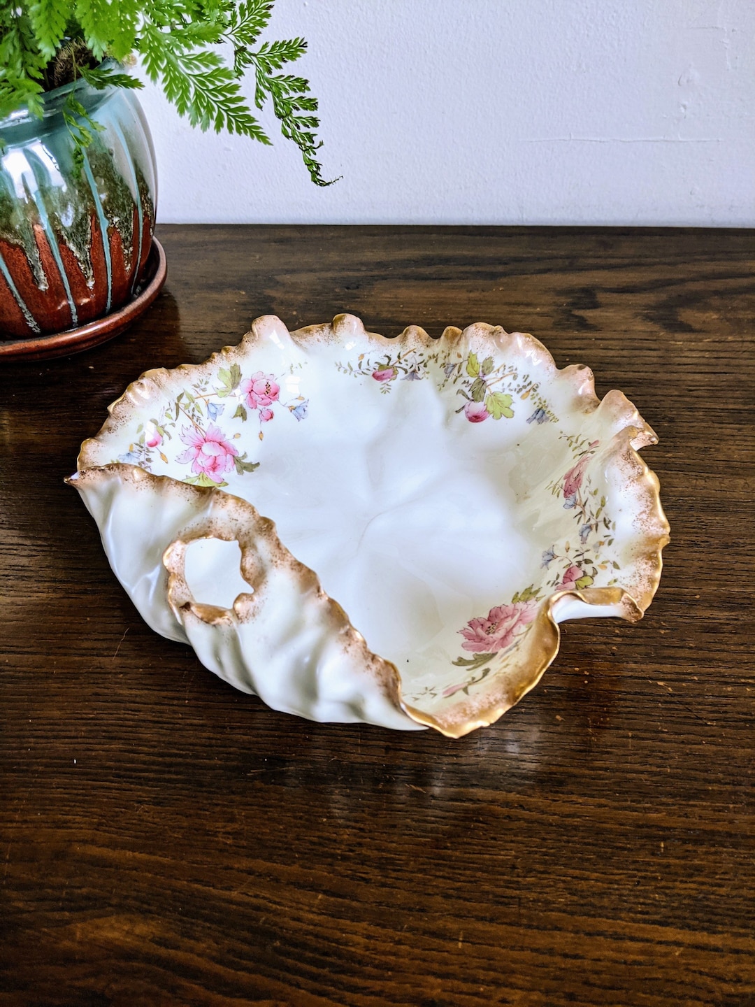 Antique Nappy Finger Dish English China Moore Bros England Small ...