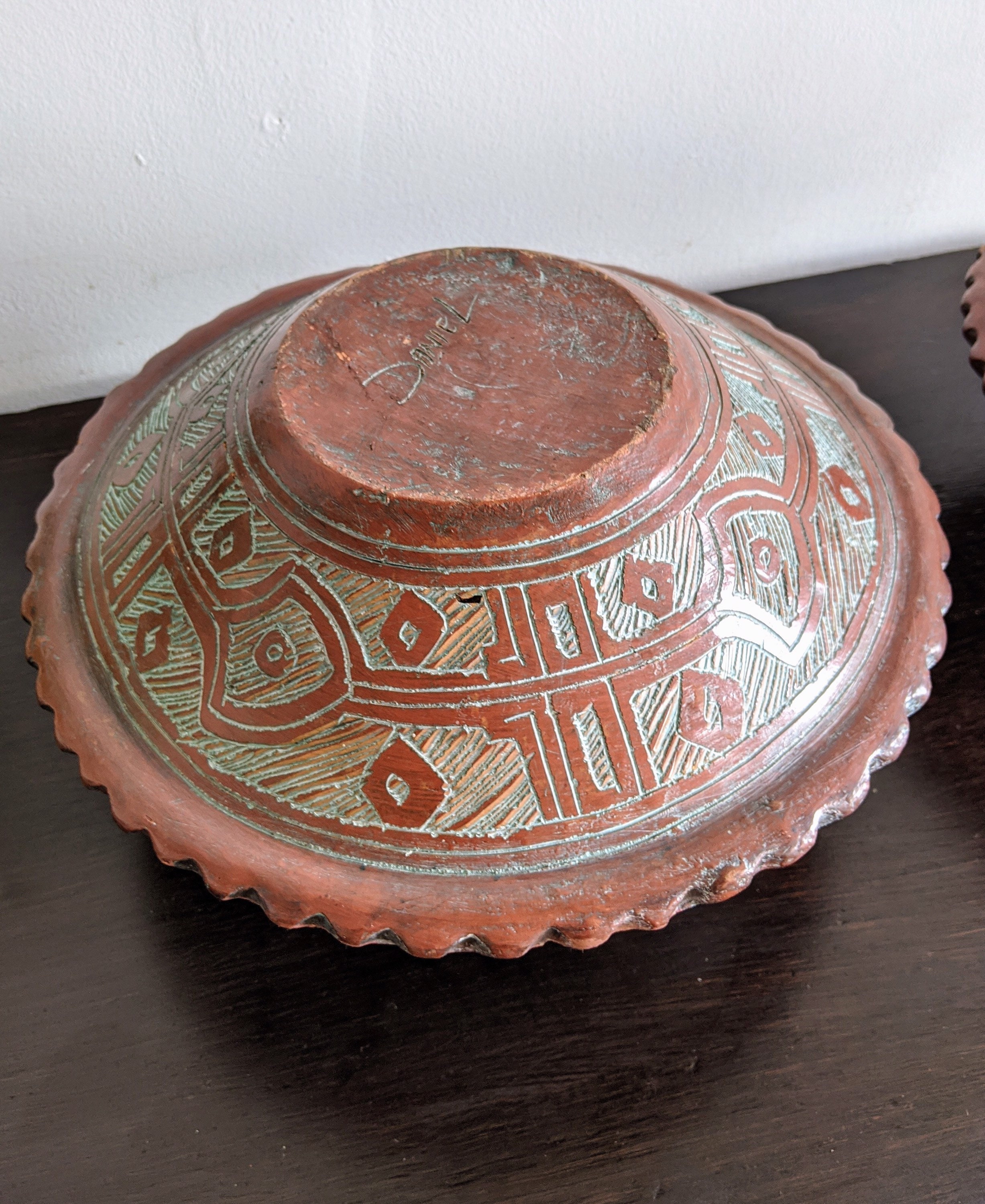 Brazil Amazonian Pottery Marajoara Style Vessel Pair Incised | Etsy