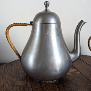 Danish Modern Tea Coffee Set MCM Pewter Meeuws & Zoon Den Haag Coffee ...