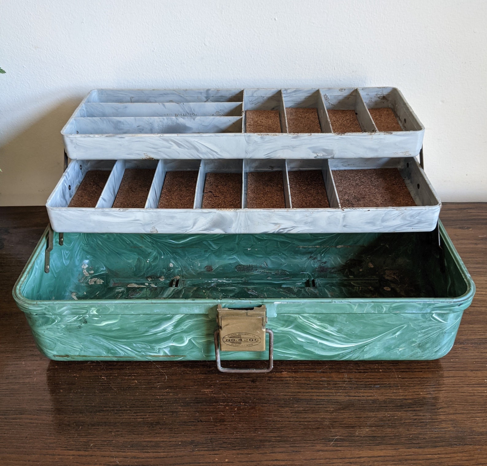 Plano Tackle Box Green Marbled Camo Fishing Tackle Storage No - Etsy