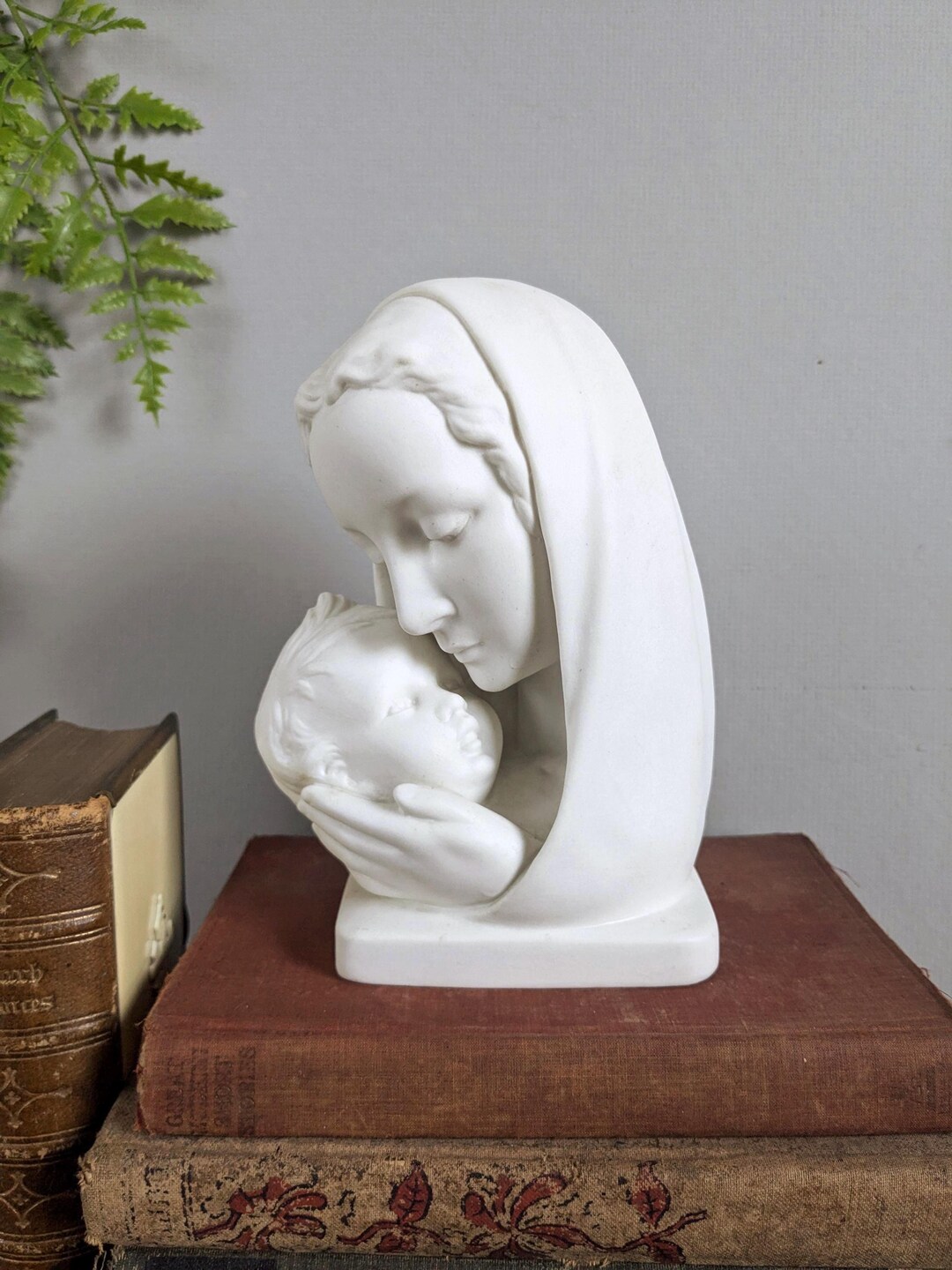 Goebel Madonna and Child Unger HM 89 White Bisque Porcelain Religious ...